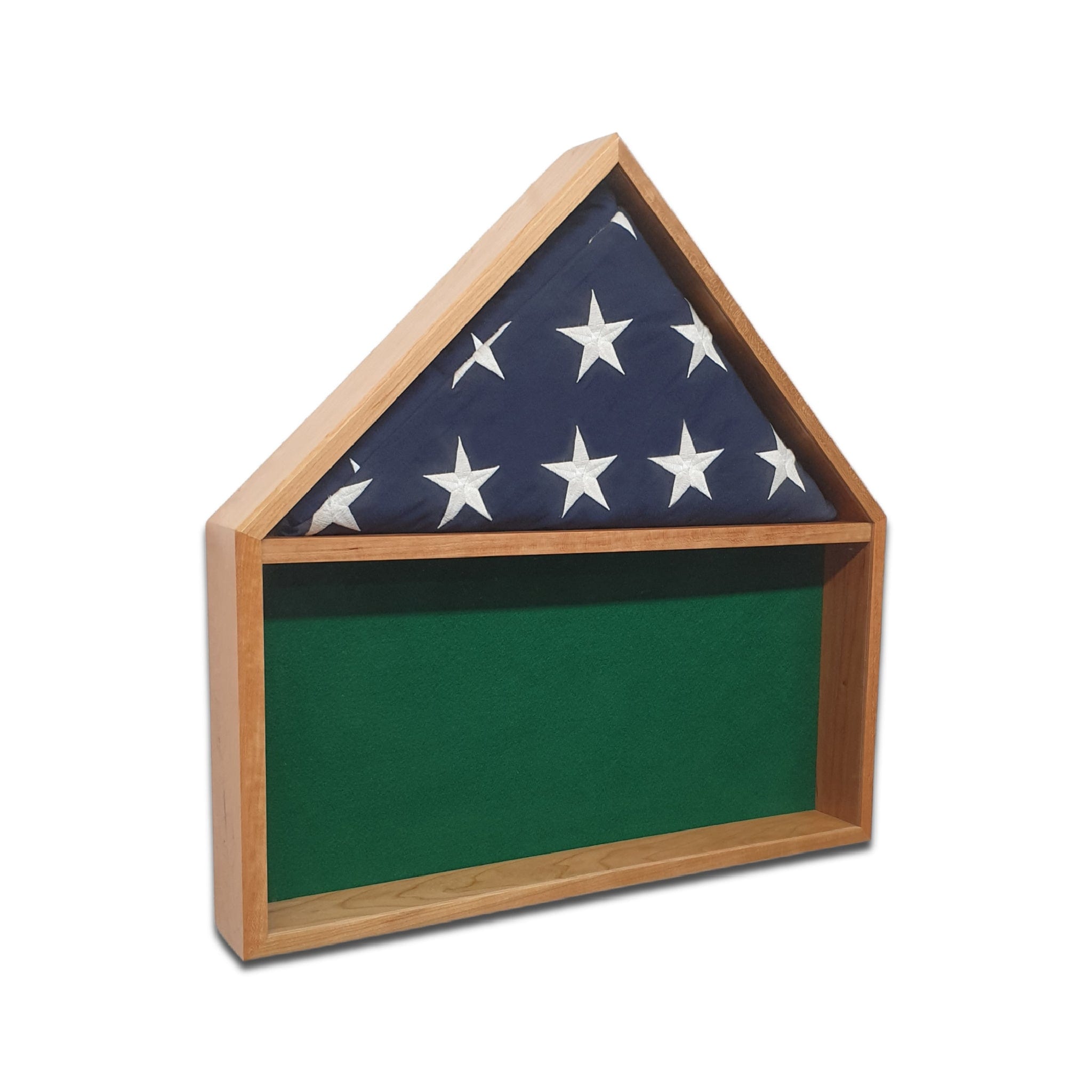Cherry Burial Flag Shadow Box - American Made-Veteran Built™ - Legacies ...