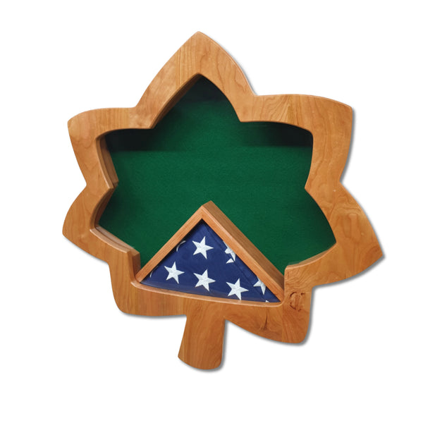 Officer Oak Leaf Rank Insignia Shadow Box-American Made-Veteran Built ...