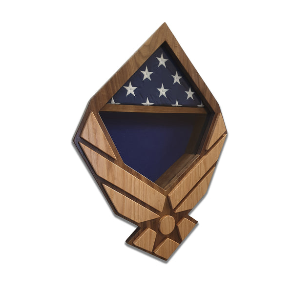 US Air Force Wings Shadow Box - American Made-Veteran Built™ - Legacies ...