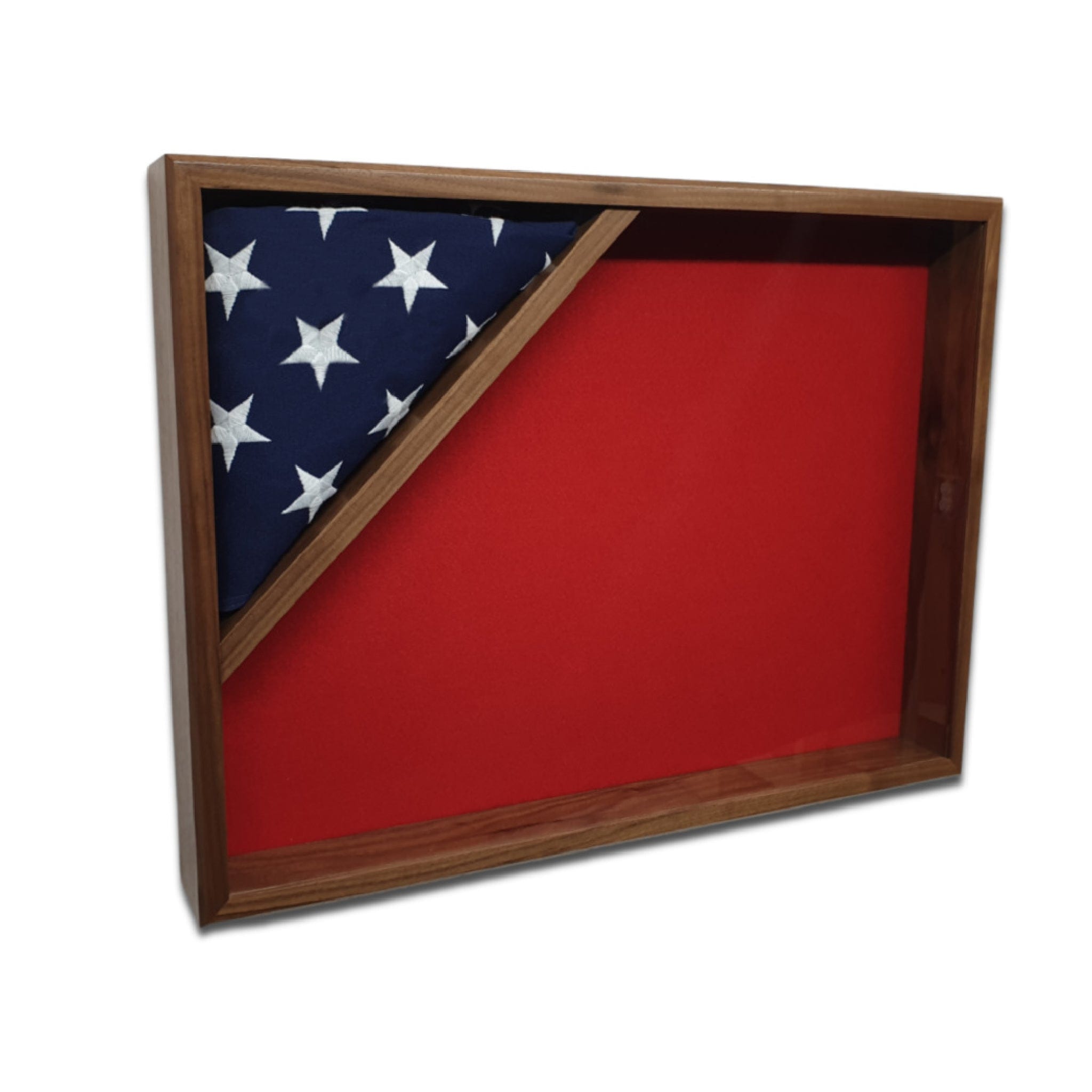 Walnut 18"x24" Horizontal Shadow Box - American Made-Veteran Built ...